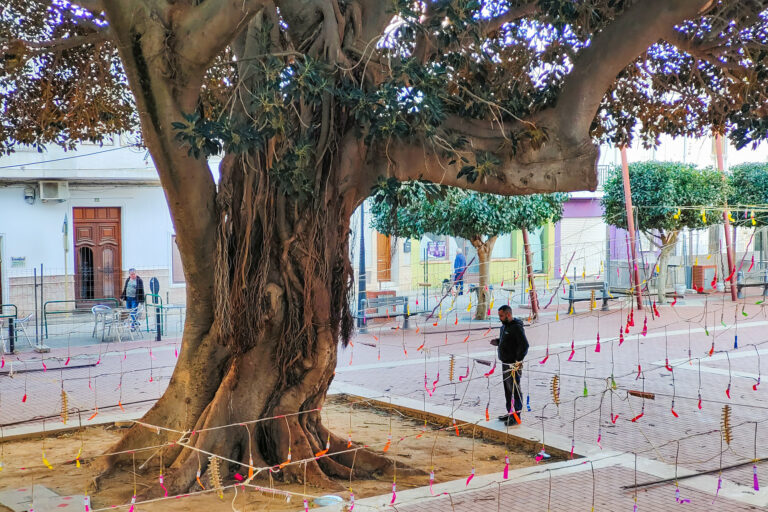 A Crazy Vertical Mascletà Firework by Ricasa In Benissa 2022